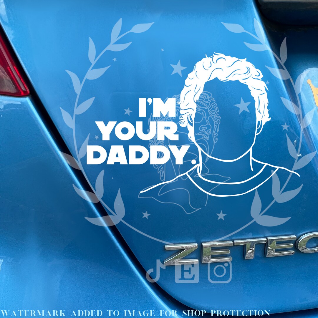 Daddy Pedro Car Vinyl | Pedro Pascal, Car Decal - Etsy