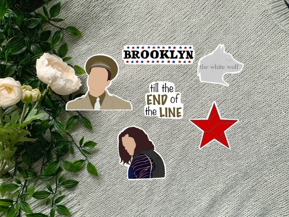 Bucky Barnes/winter Soldier Stickers Set of 6 | Etsy