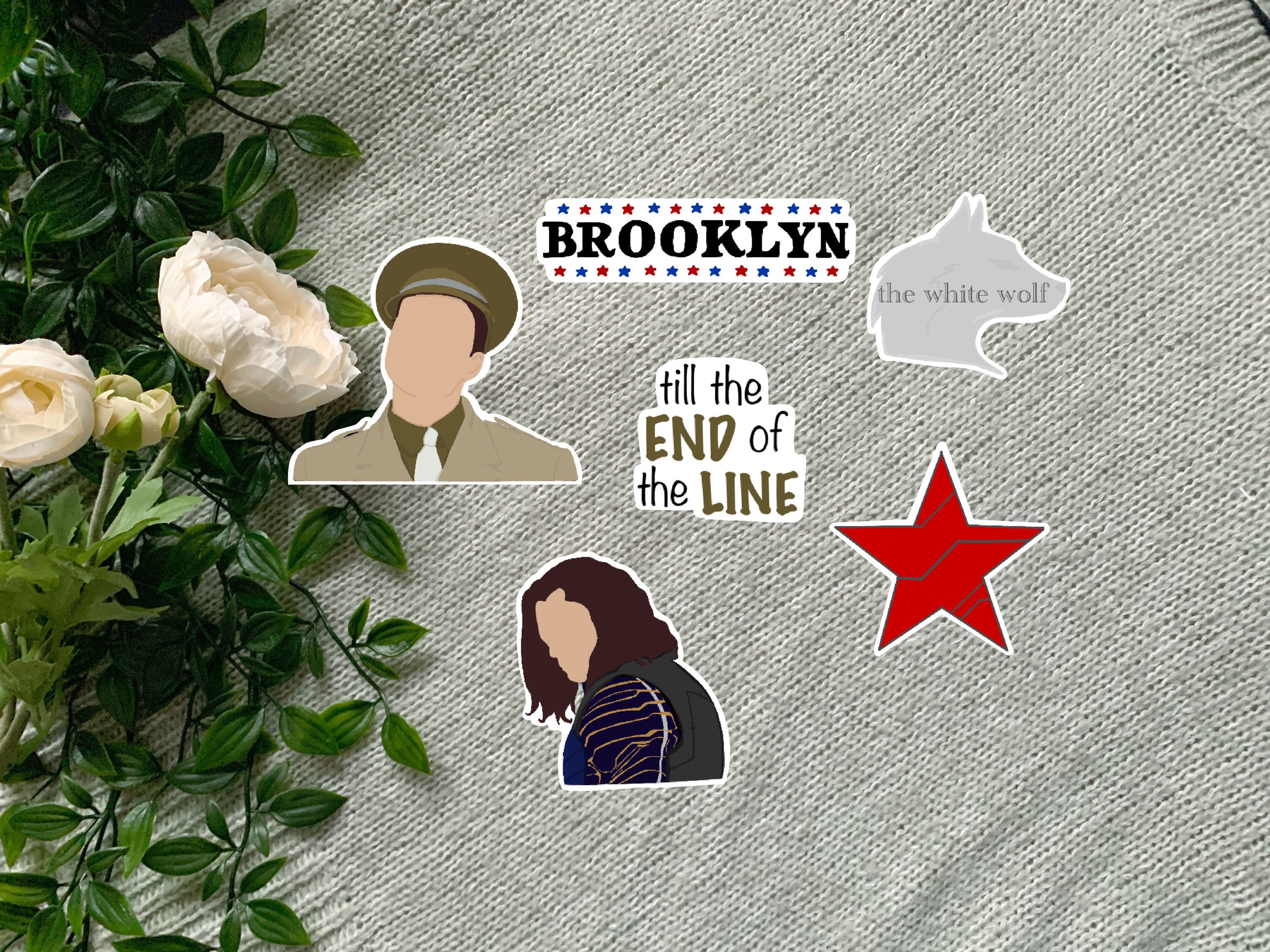 Bucky Barnes/winter Soldier Stickers Set of 6 | Etsy