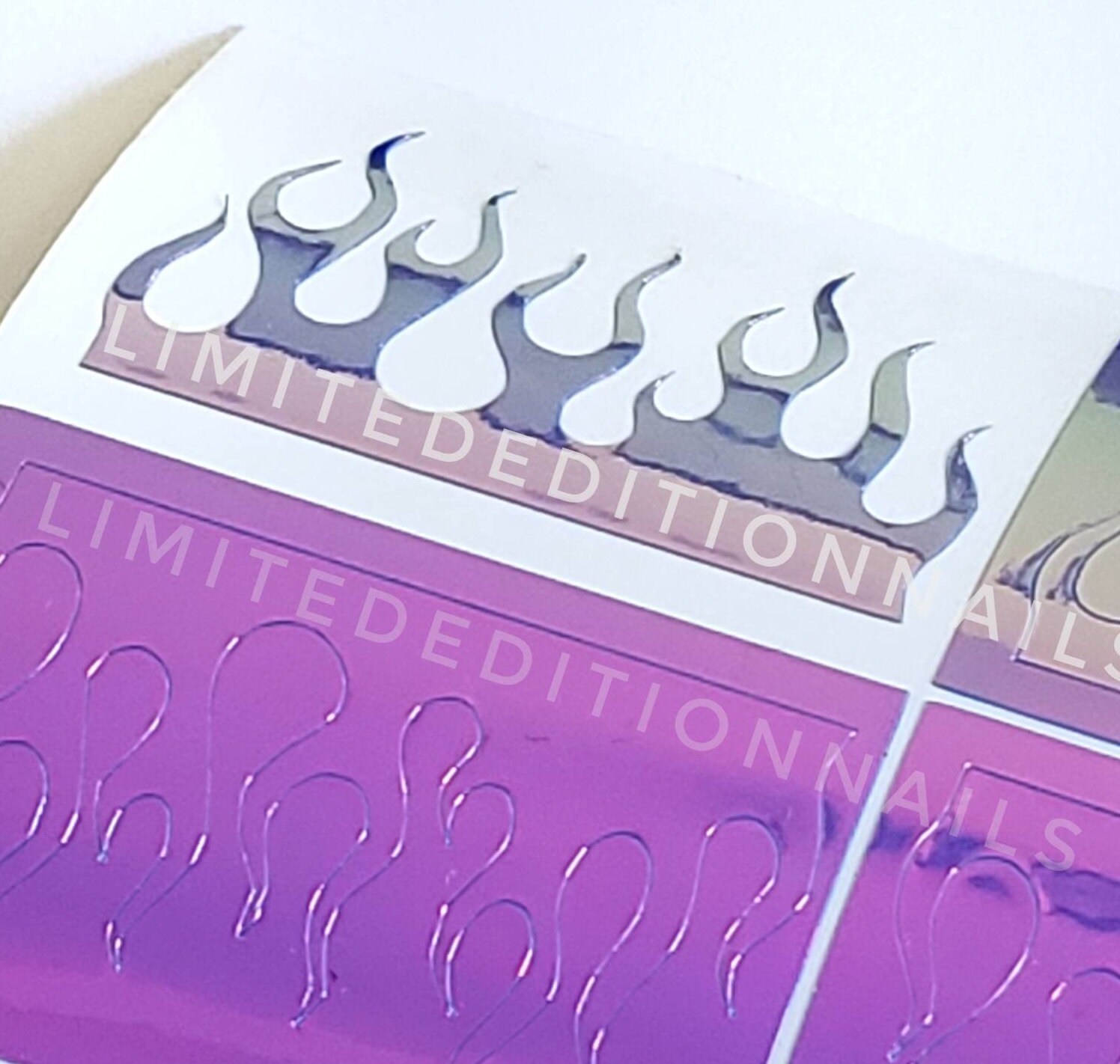 Fire Flame Nail Stickers Fiery Orange Nail Decal Nail Art | Etsy