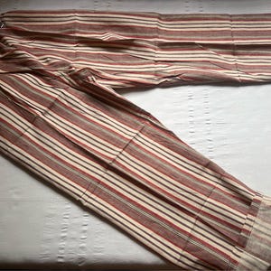 Vintage 50s Brushed Flannel Cotton Stripe Pyjamas Pajamas Underclothes ...