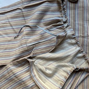 Vintage 60s French Brushed Flannel Cotton Stripe Pyjamas Pajamas ...