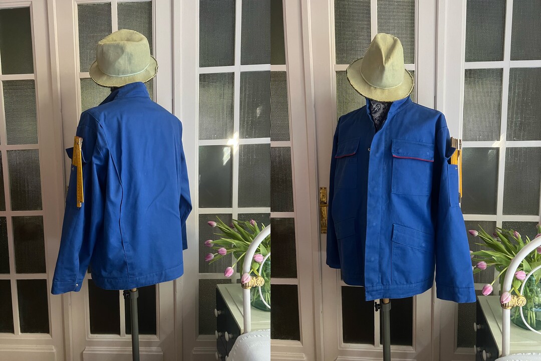 Vintage German Heavyweight Work Jacket Pit 27" Chore Coat Workwear Work ...
