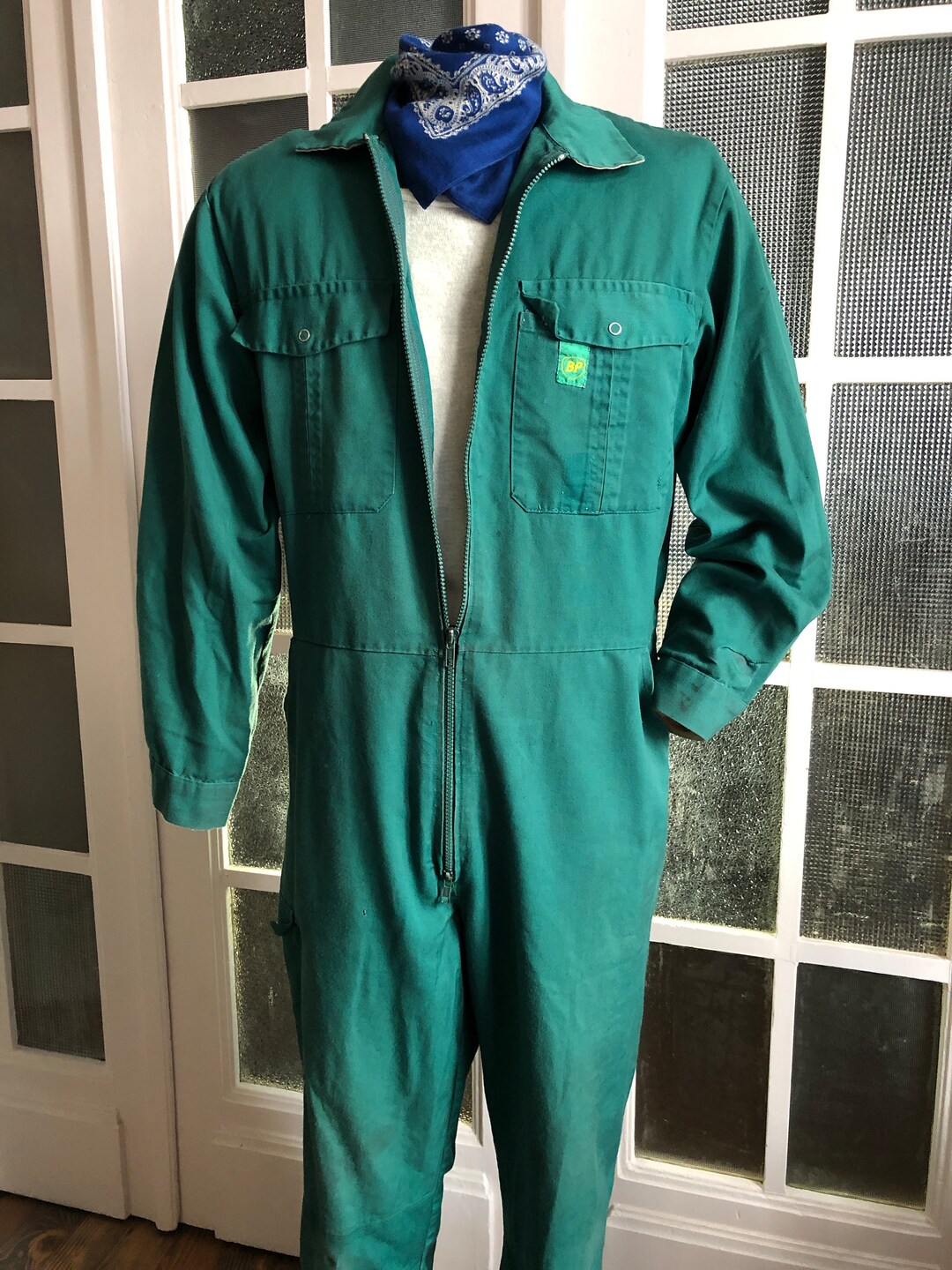 Vintage 80s Jumpsuit Boiler Suit Pit 21.5 Made in Austria Overalls ...