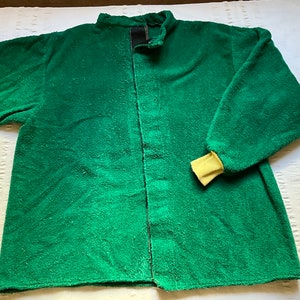 Vintage Antiflame Jacket Double Face Bouclette Terry Cardigan Sailor ...