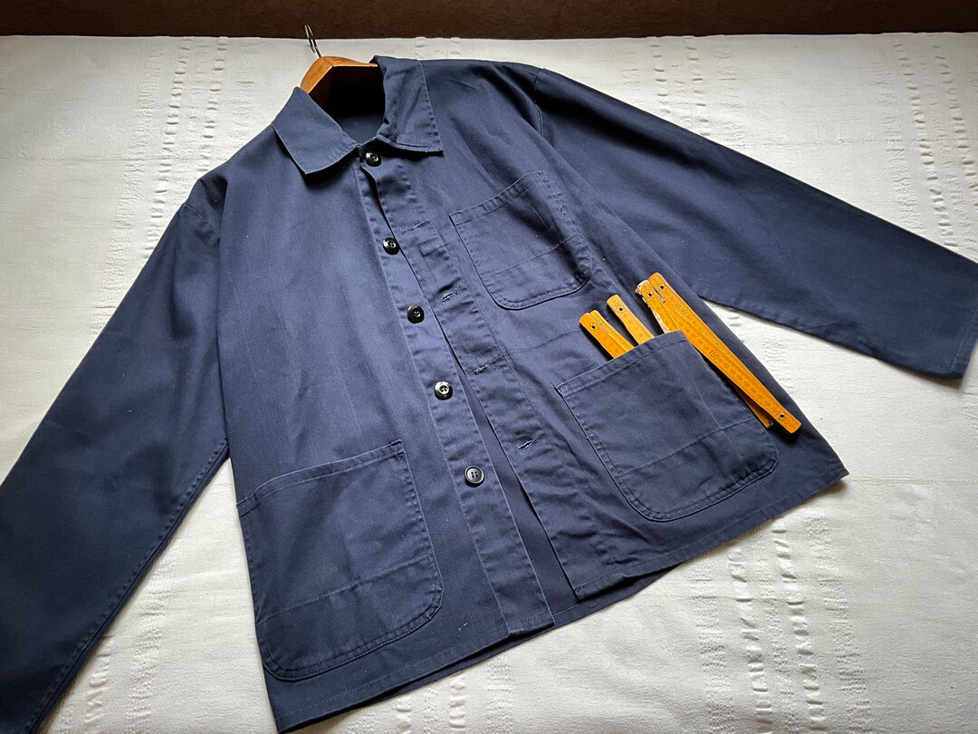 Pit 25 Vintage 80's German Work Jacket Workwear Hobo - Etsy