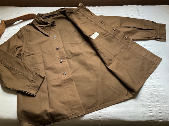 NOS Vintage 60’s French SNCF Railway Work Jacket Work… - Gem