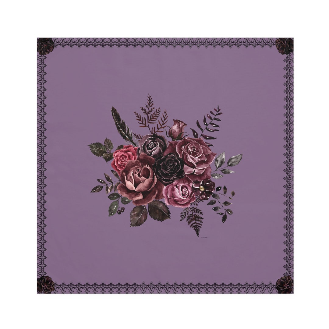 Victorian Goth Flowers & Lace Napkins 4-piece - Etsy