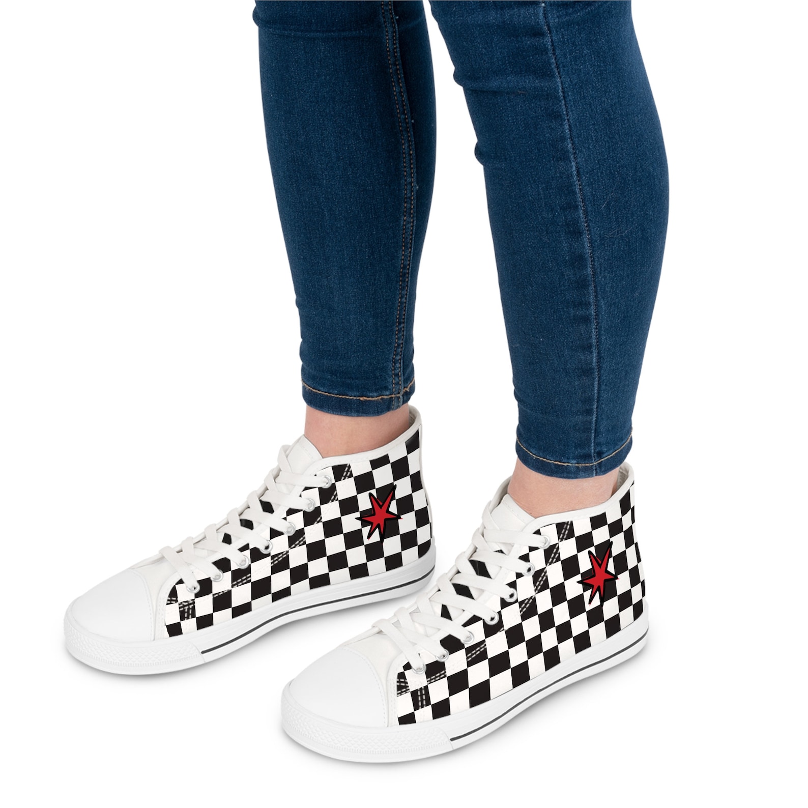Women's Punk Rock High Top Sneakers - Etsy