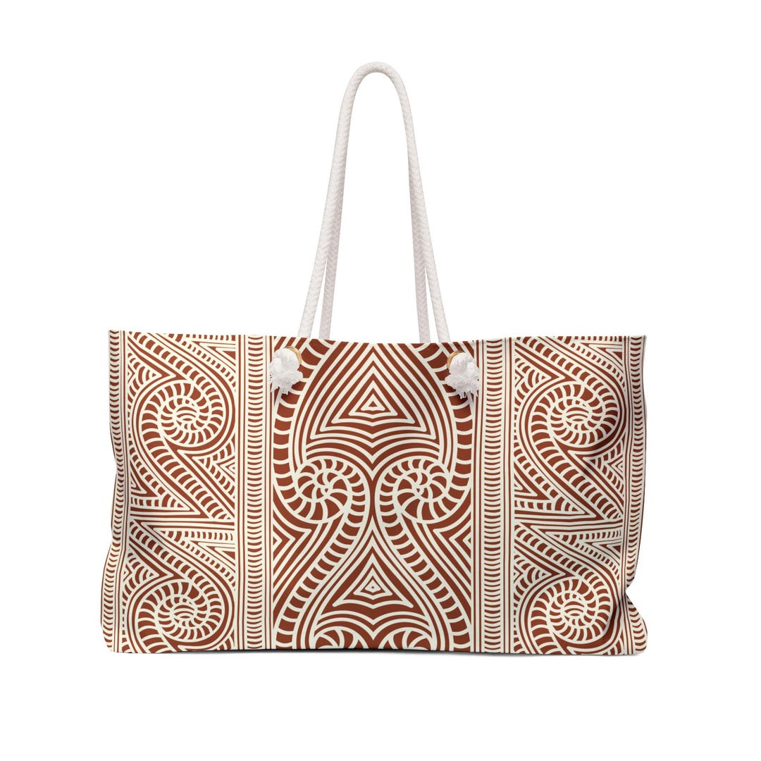 Polynesian Design Weekender Bag - Tropical Travel Duffel, Hawaii ...