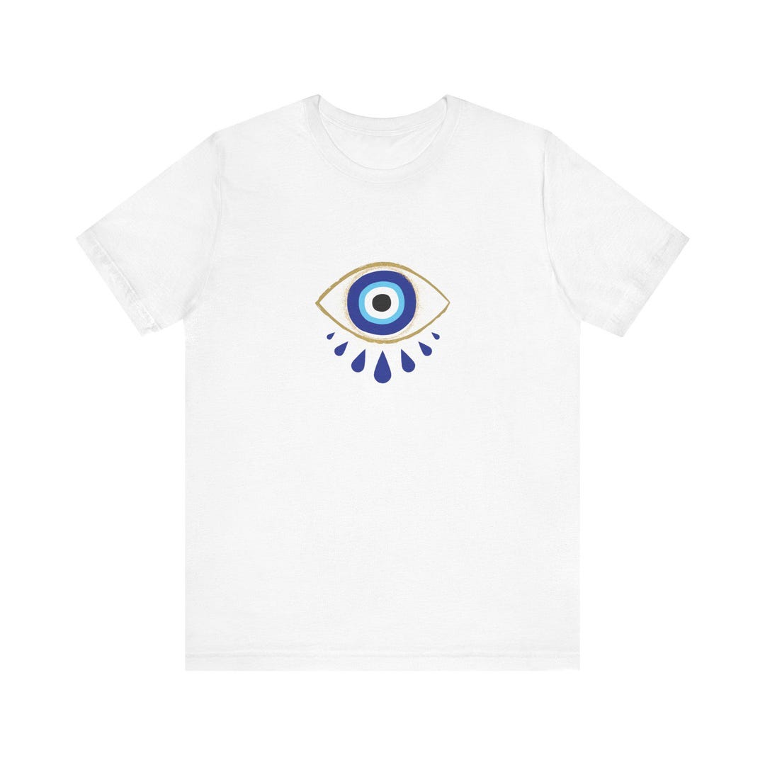 Unisex Jersey Short Sleeve "evil Eye" Tee - Etsy