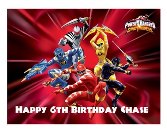 Power Rangers Cake Sheets - Etsy