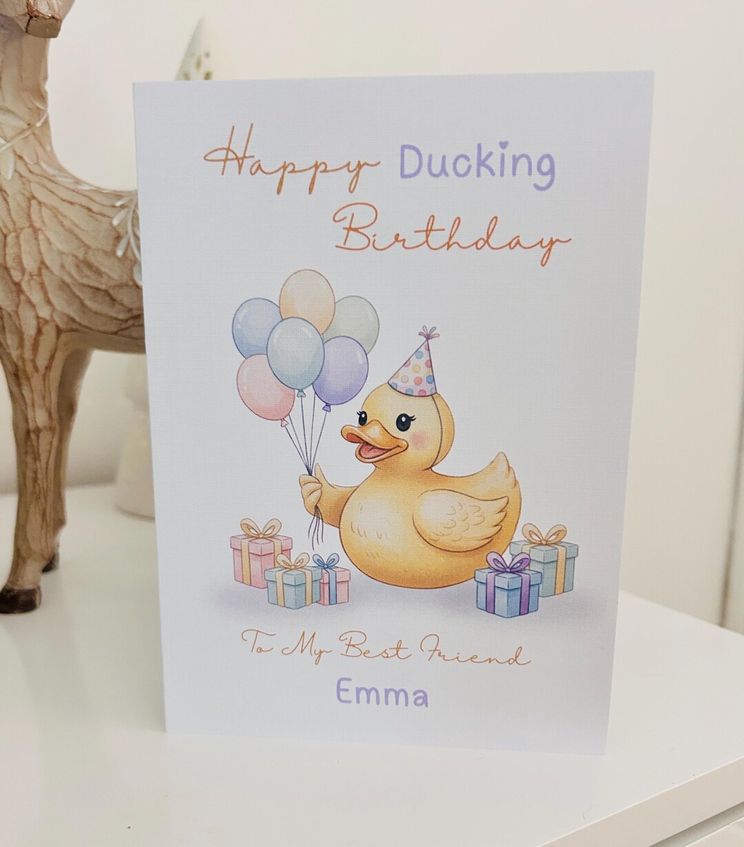 Rubber Duck Personalised Birthday Card - Etsy