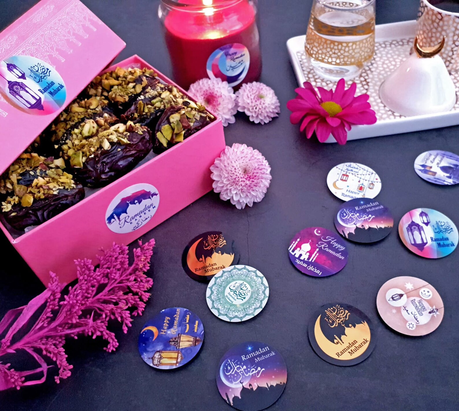 40 Ramadan Mubarak Stickers Decoration Gift Ramadan Kareem - Etsy