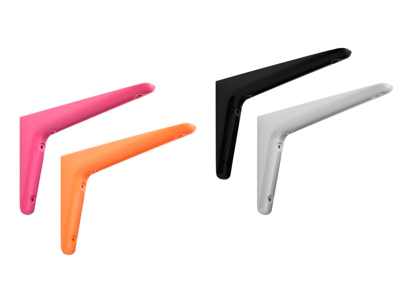 Plastic Shelf Brackets / Colored Shelf Holders / for Shelves - Etsy