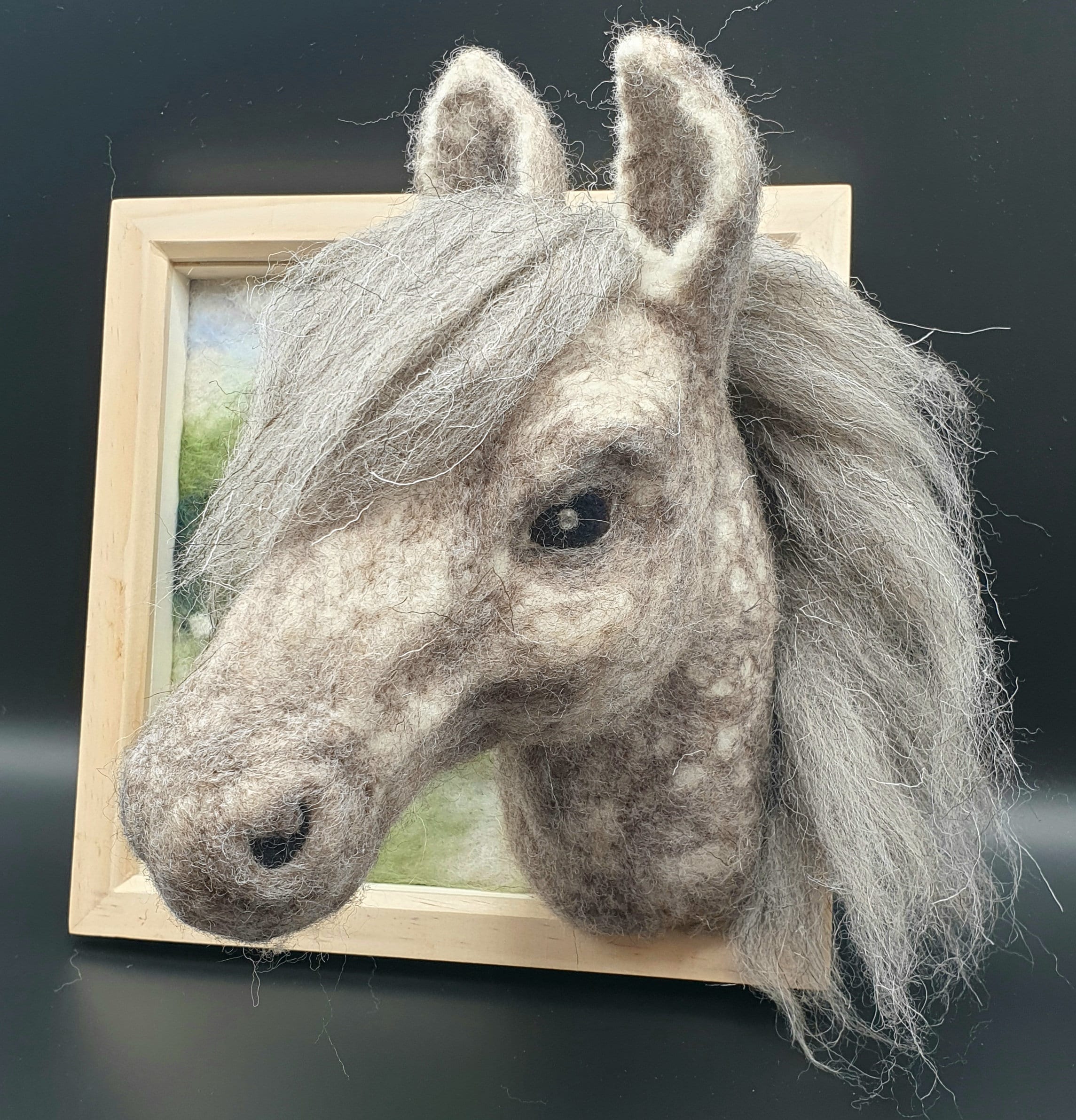 Framed Needle Felted 3D Pony/horse/needle Felted Animal/felted Horse ...