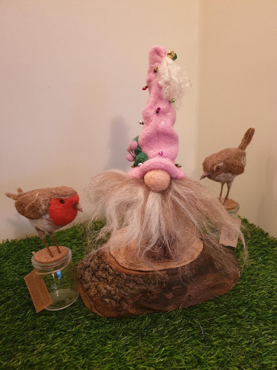 Needle Felted Woodland "cheeky Butt" Gnome - Etsy