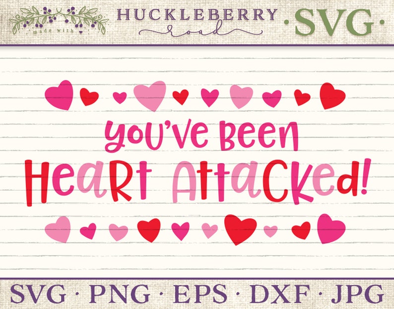 Confetti Prank "you've Been Heart Attacked!" SVG Cut File Set - Small ...
