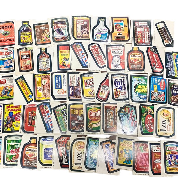 Vintage Topps Chewing Gum Stickers - Etsy