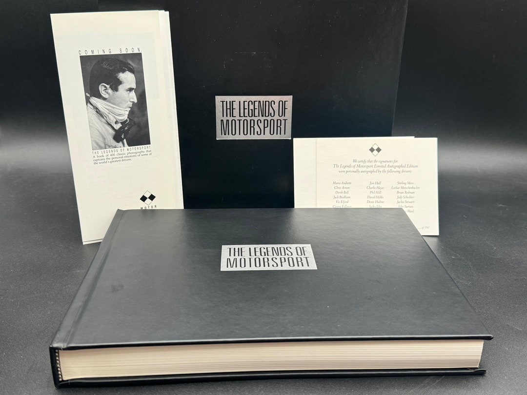 The Legends of Motorsport Book Very Rare Limited Edition 63/350 Signed ...
