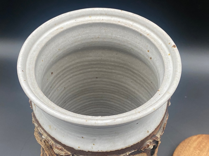 Pair of Victoria Littlejohn Midcentury Art Pottery Canisters Signed ...