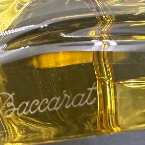 Baccarat France Amber Bow Paperweight Signed Stunning - Etsy