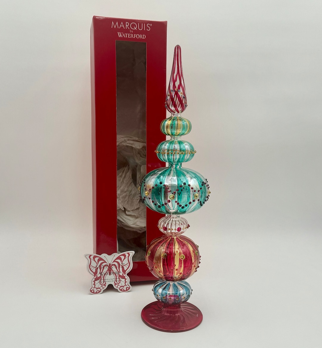 Waterford Crystal Marquis Venetian Carnivale Large Christmas Tree ...