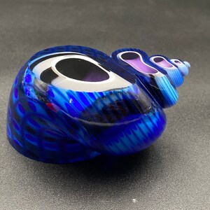 Critter Reid Art Glass Seashell Nautilus Paperweight Sculpture Signed ...