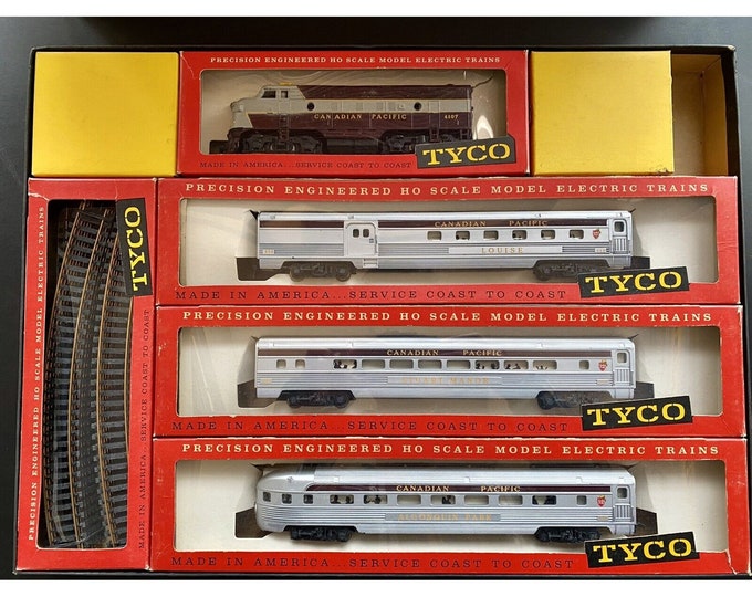 1960s Tyco Mantua Red Box T5908 Canadian Limited Passenger Set F9 Ex W ...