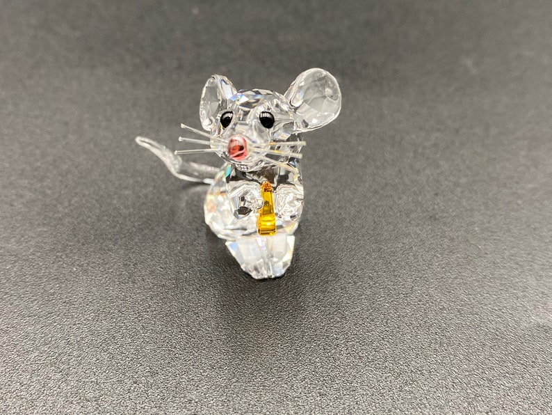 Swarovski Crystal Mouse With Cheese and Whiskers Figurine 5004691 Ex ...
