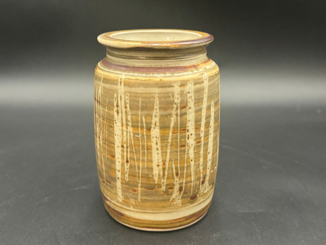 Louis Mideke Studio Pottery Mid Century Vase Signed 5 3/4” H - Etsy