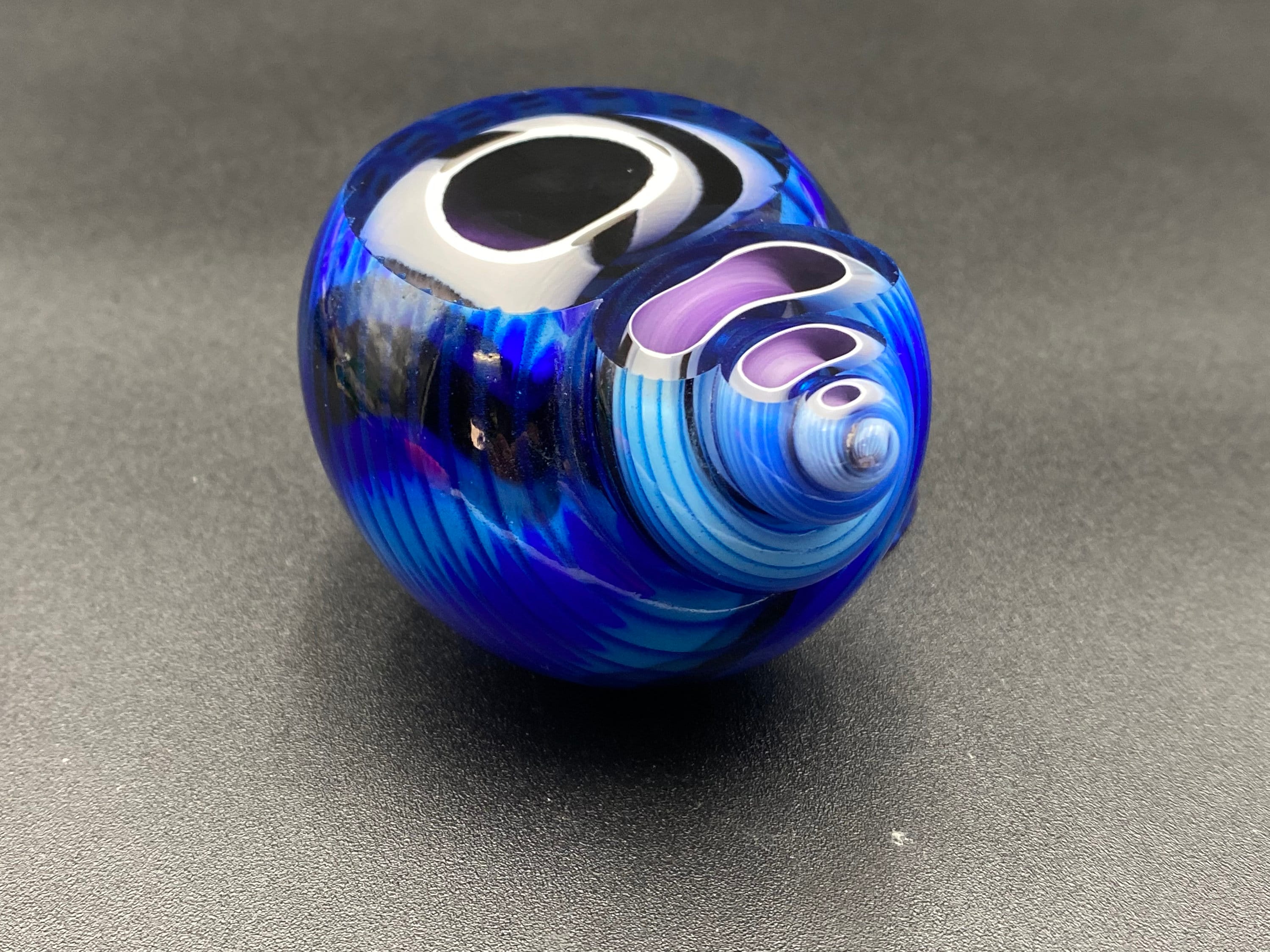 Critter Reid Art Glass Seashell Nautilus Paperweight Sculpture Signed ...