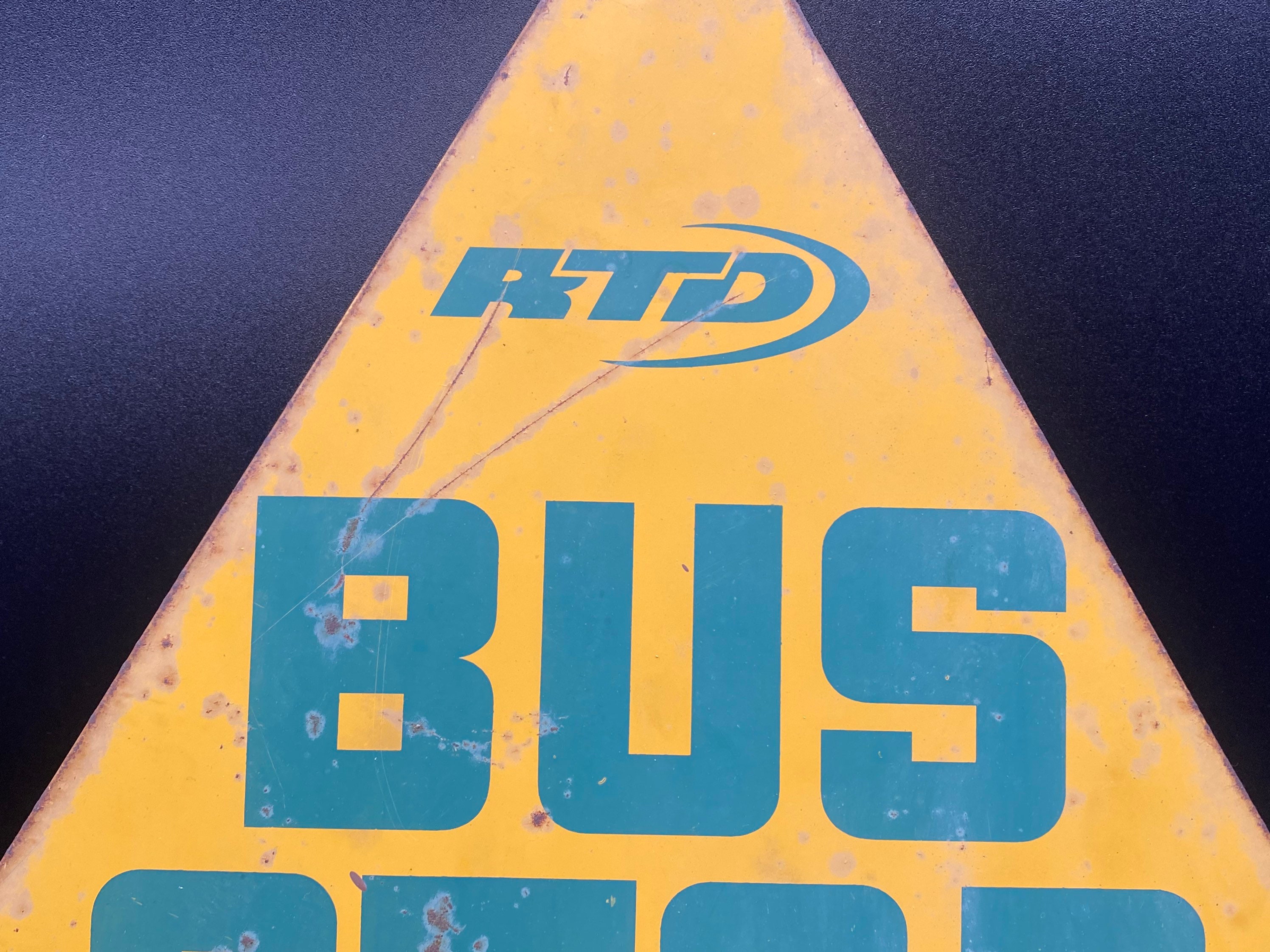 Vintage Rtdrapid Transit District Double Sided Bus Stop - Etsy