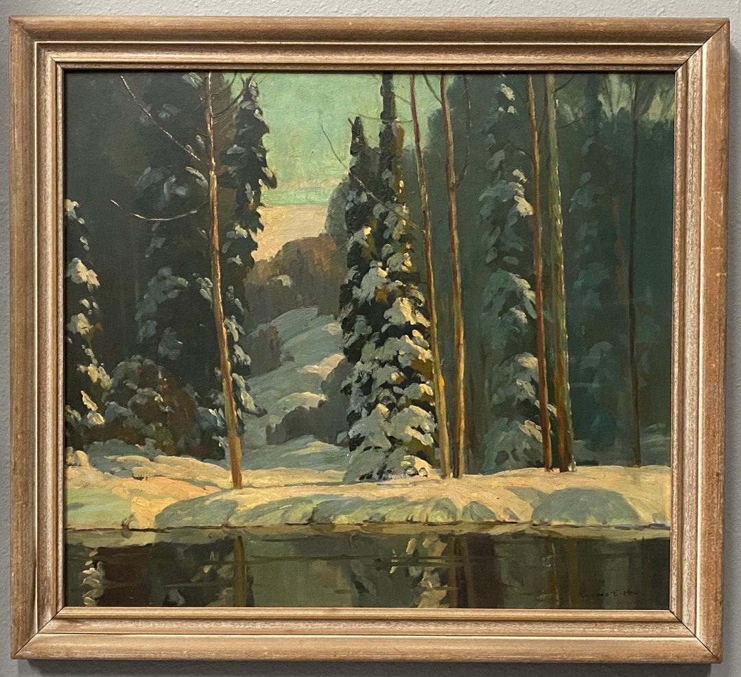 Richard E. Pither Oil Painting on Board Beautiful fall - Etsy