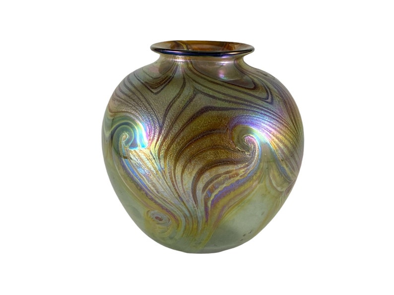 Vintage Craig Zweifel Kent Fiske Collab Iridescent Art Glass - Etsy