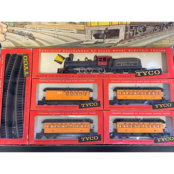 1960s Tyco Mantua Red Box T655 1890 Santa Fe Passenger Set W - Etsy