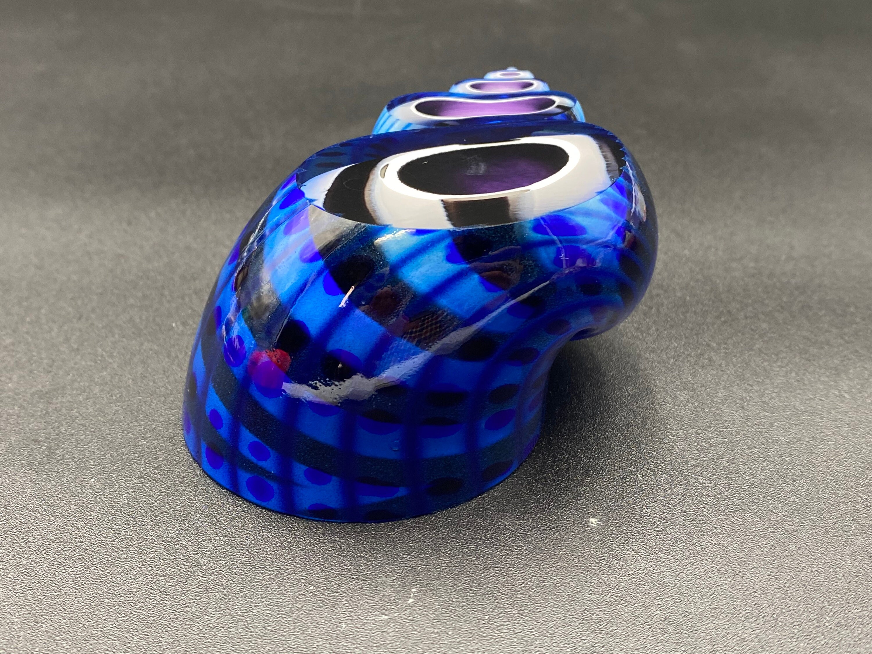 Critter Reid Art Glass Seashell Nautilus Paperweight Sculpture Signed ...