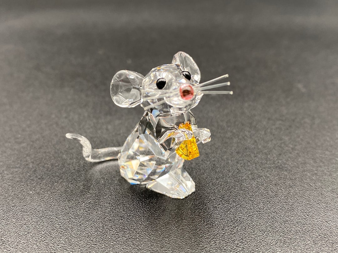 Swarovski Crystal Mouse With Cheese and Whiskers Figurine 5004691 Ex+ Condition No Box Many ...