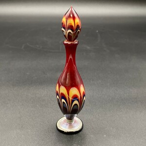 Large Suellen Fowler Art Glass Multi Color Dotstack Perfume Bottle Stunning 5” H - Etsy