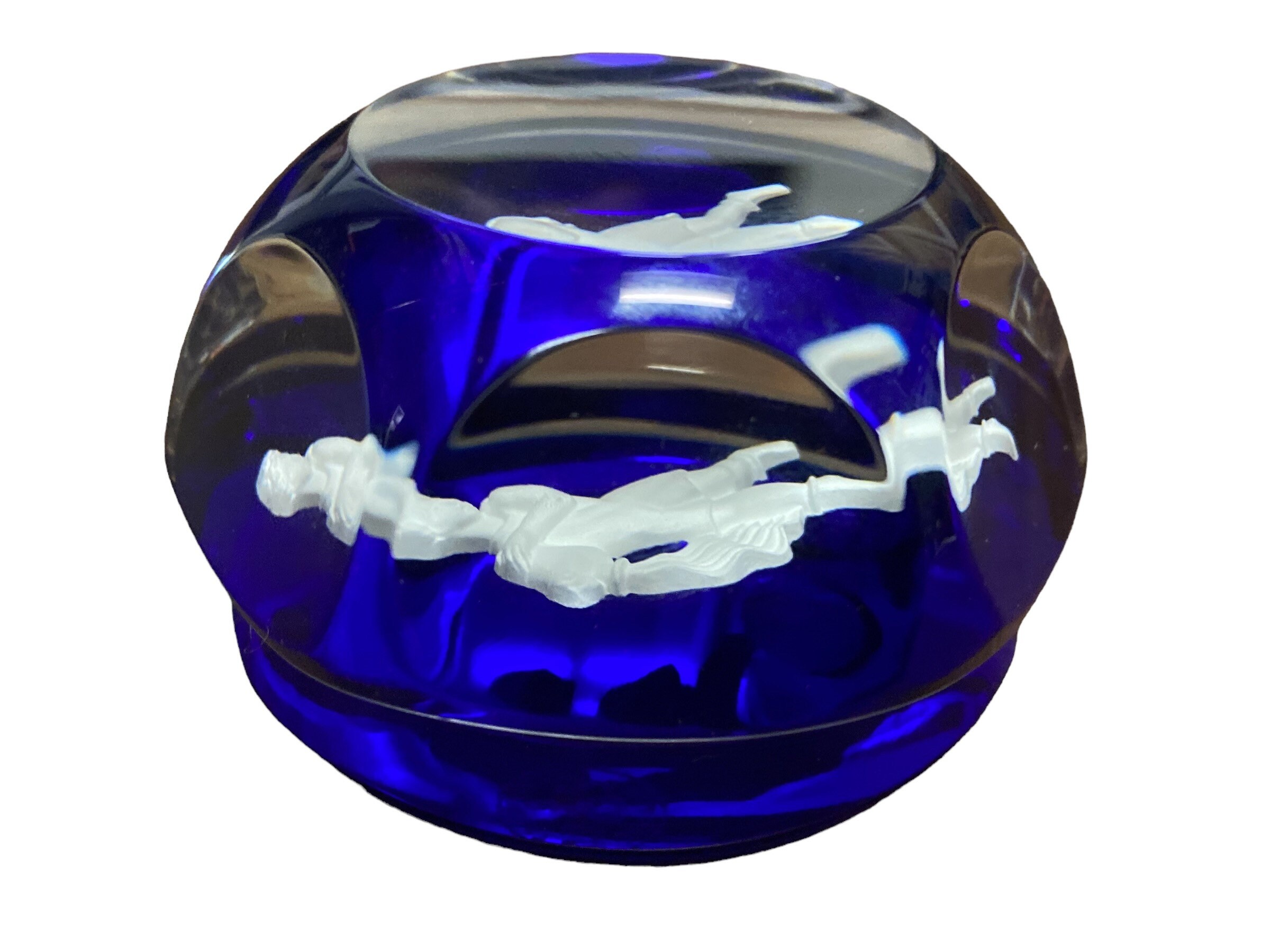 Baccarat France Glass Zodiac Aquarius Sulphide Paperweight MIB - Etsy