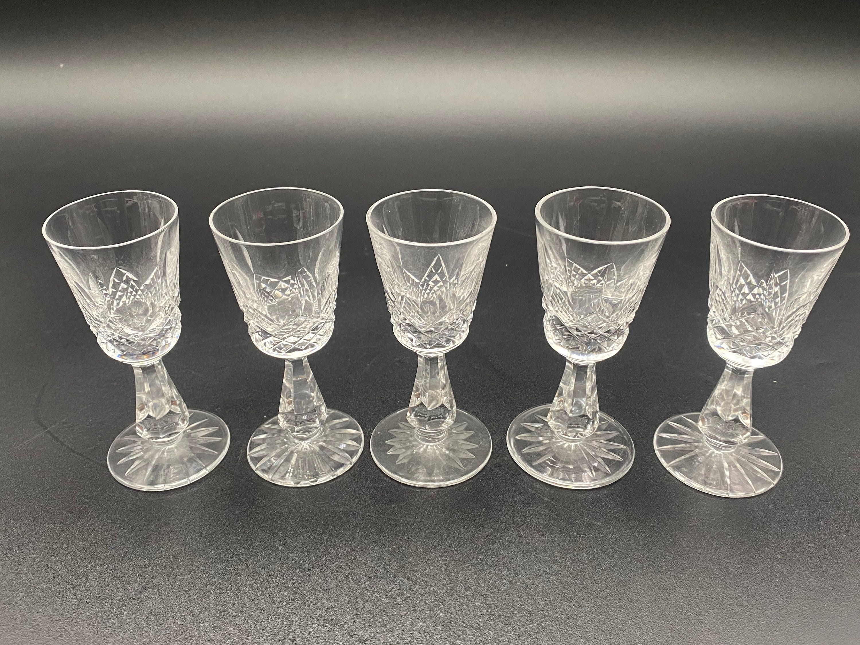 Vintage Set of 5 Waterford Crystal Kenmare Cordial Sherry - Etsy