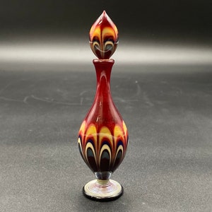Large Suellen Fowler Art Glass Multi Color Dotstack Perfume Bottle ...