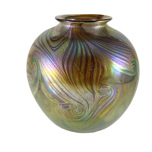 Vintage Craig Zweifel Kent Fiske Collab Iridescent Art Glass - Etsy