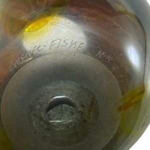 Vintage Craig Zweifel Kent Fiske Collab Iridescent Art Glass - Etsy