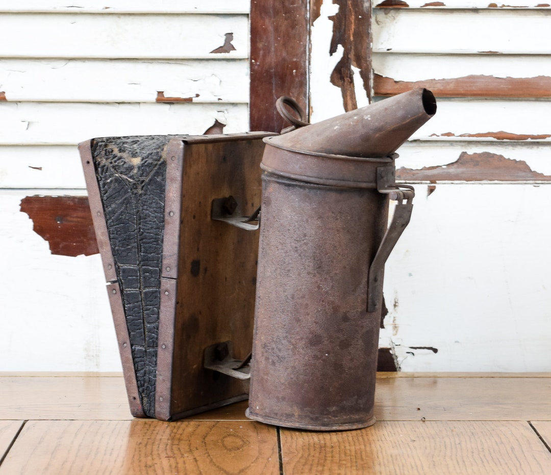 Primitive Root Bee Smoker Vintage Bee Keeper Smoker Primitive Beehive ...