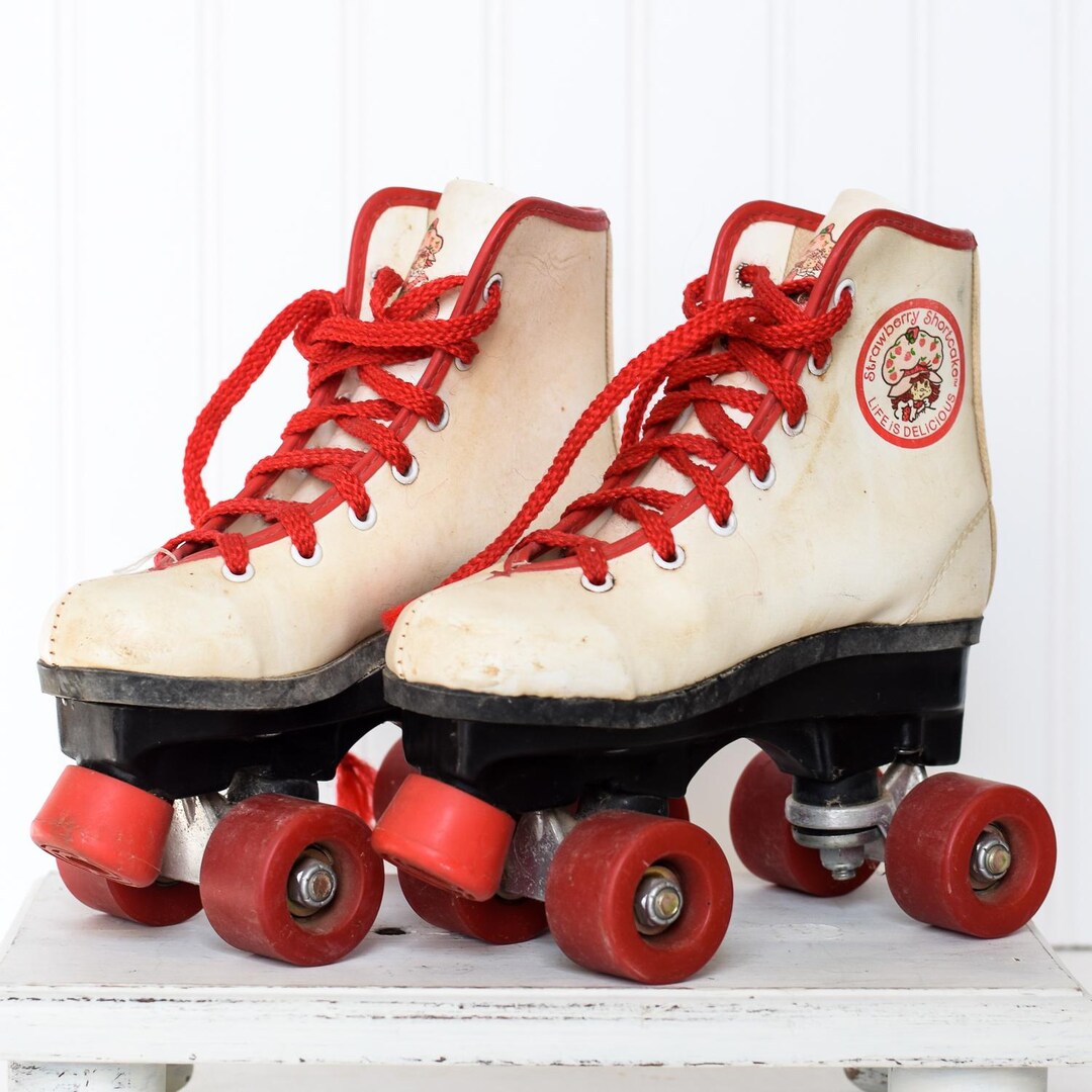 1980's Strawberry Shortcake Child's Roller Skates, Vintage Strawberry ...