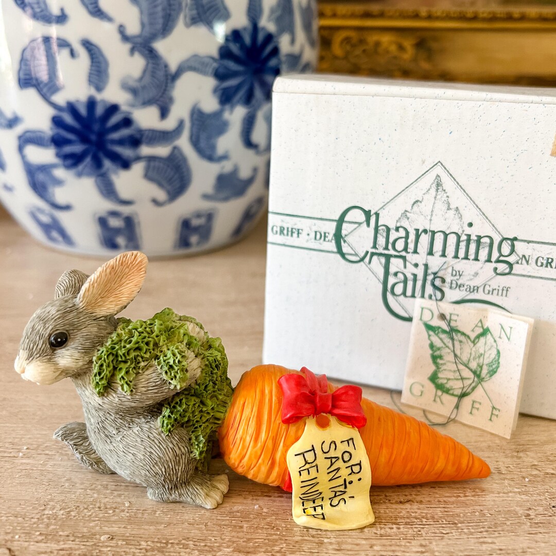 Charming Tails Figurine: Binkey Rabbit, Snack for Reindeer - Dean Griff ...