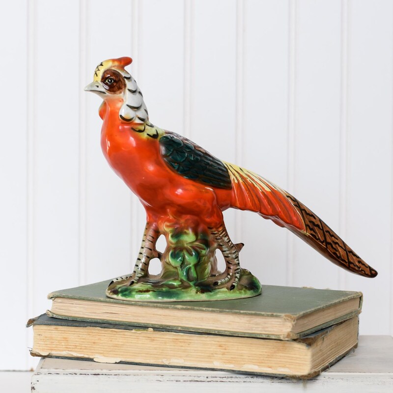 Ceramic Pheasant Figurine - Etsy