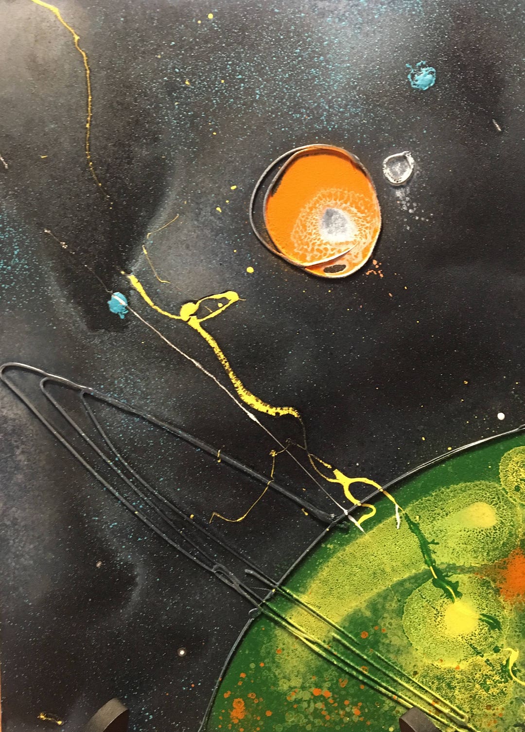 Planet Abstract Art - Etsy