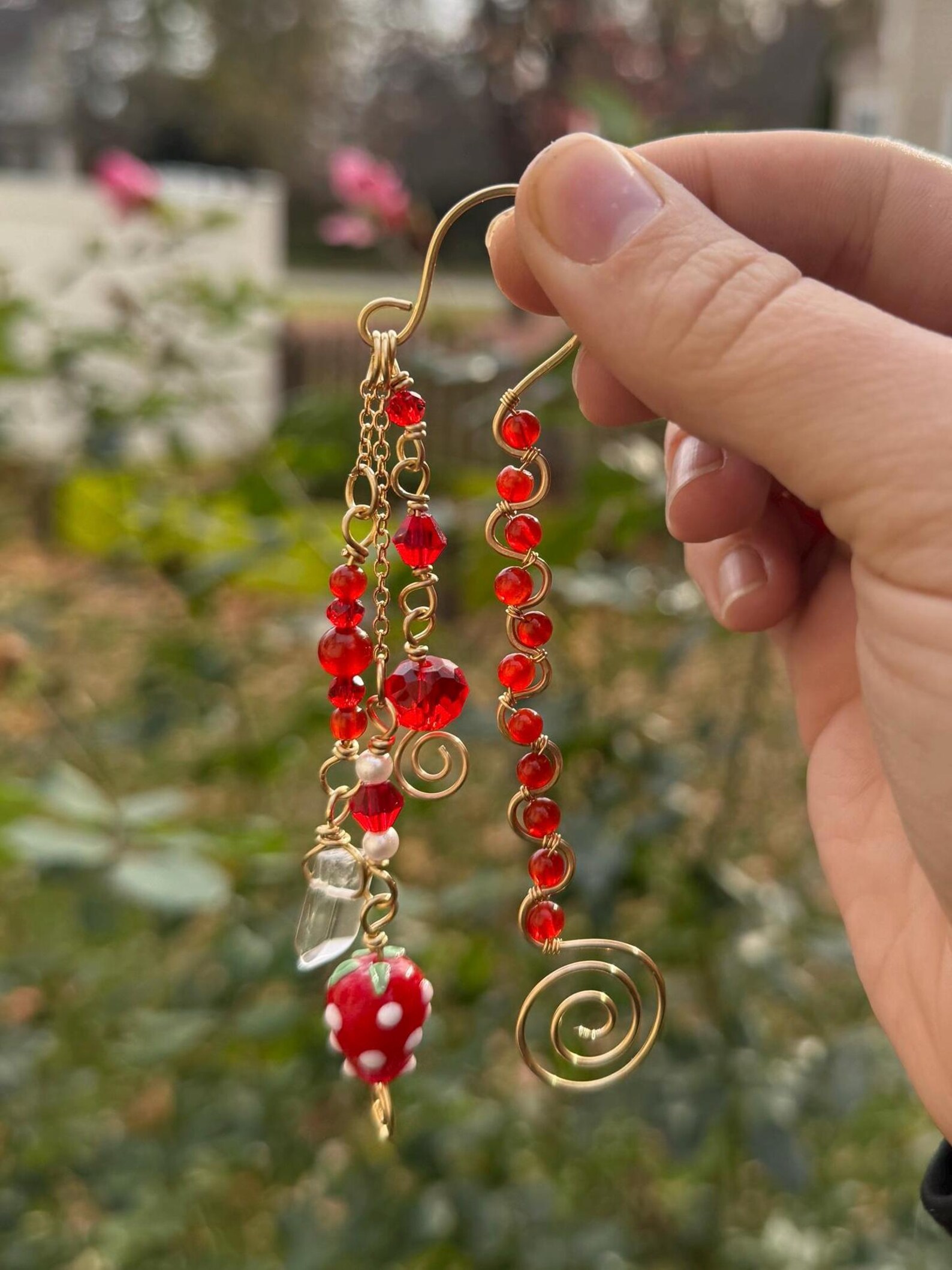 Wire Wrapped Crystal Bookmarks Brass With Various Color Options - Etsy